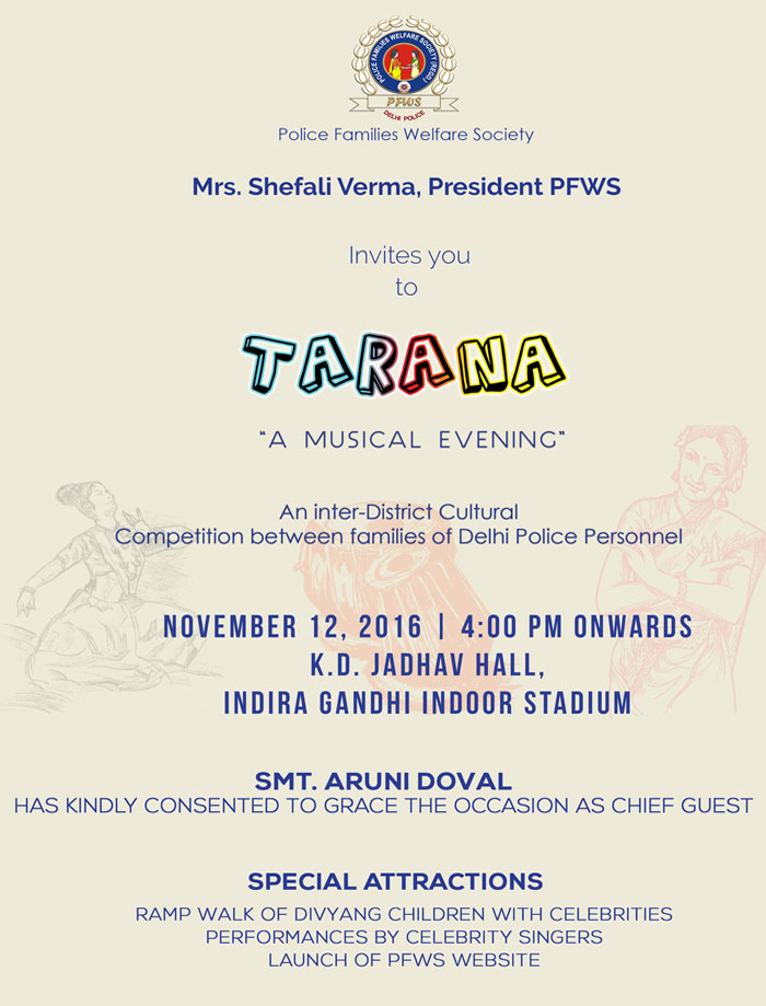 Tarana – Police Families Welfare Society
